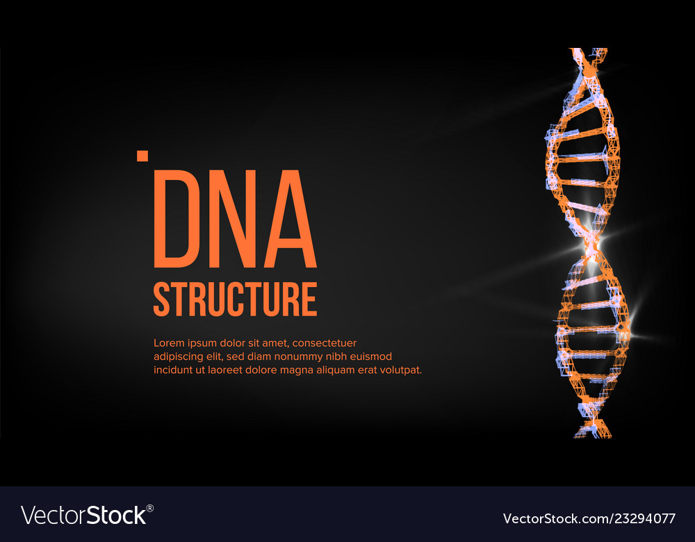 Dna structure digital cell evolution Royalty Free Vector
