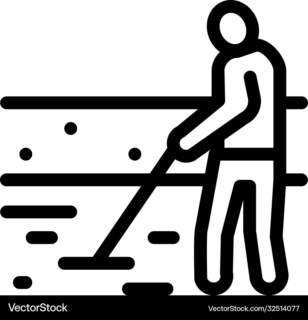 House foundation laying icon outline Royalty Free Vector