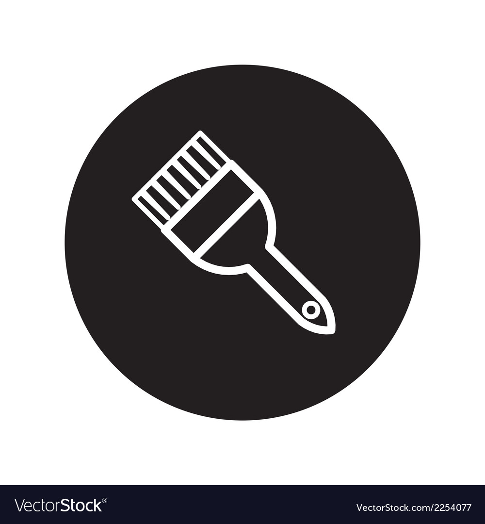 Paintbrush icon Royalty Free Vector Image - VectorStock