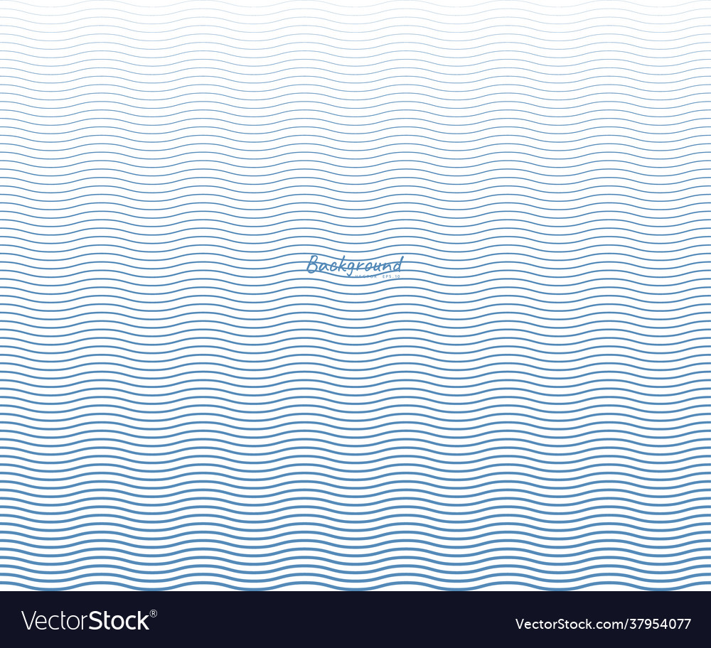 Wave Simple Seamless Wavy Line Smooth Pattern Web Vector Image