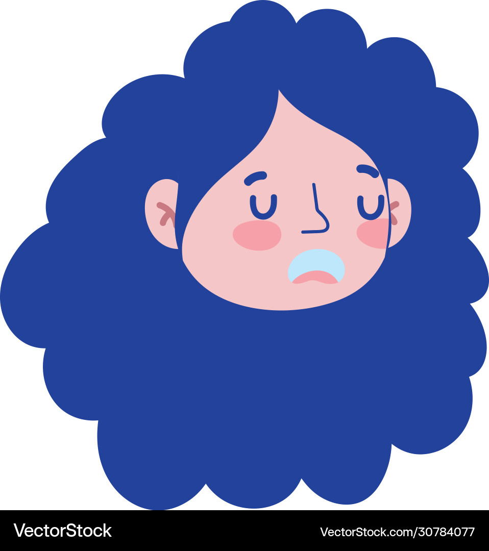 Woman with fatigue face design Royalty Free Vector Image