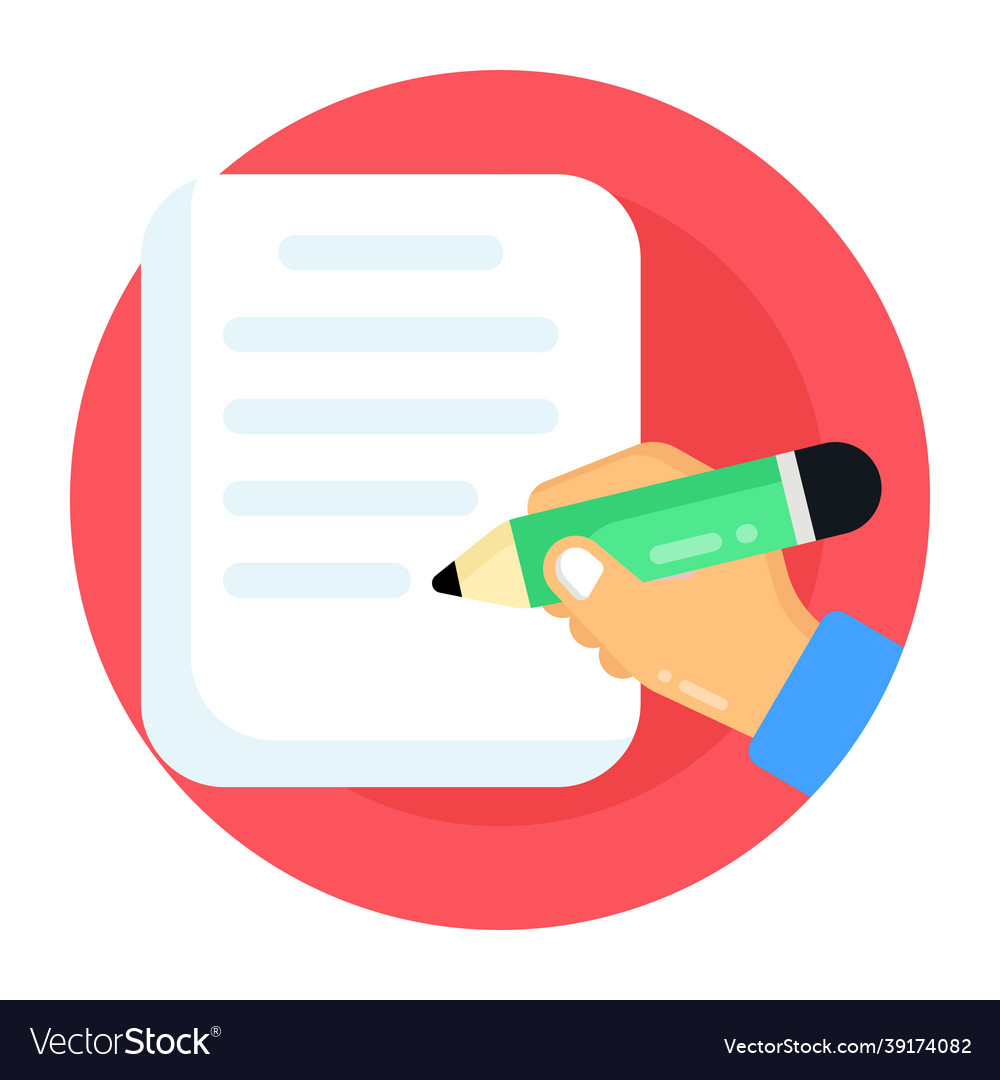 Article writing Royalty Free Vector Image - VectorStock