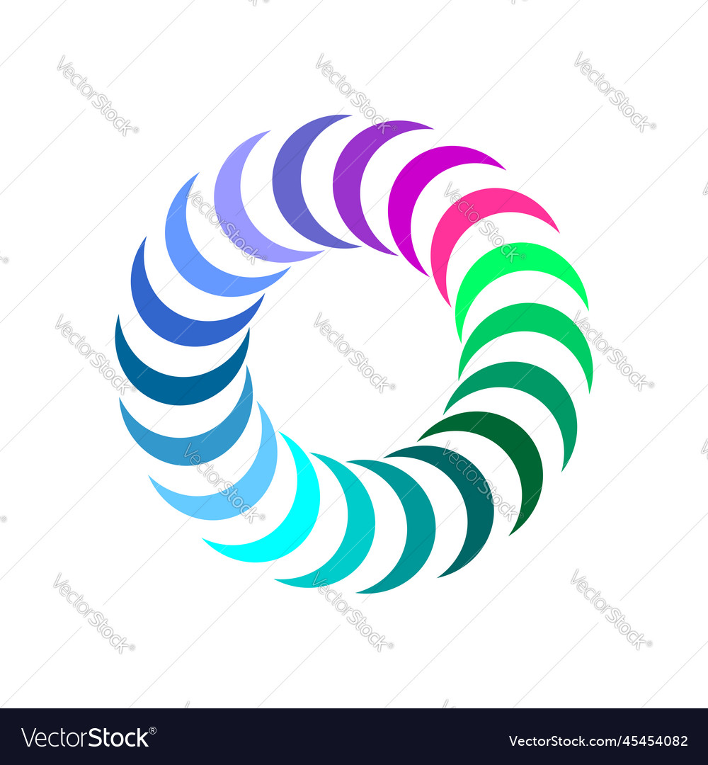 Circular rotation design element Royalty Free Vector Image