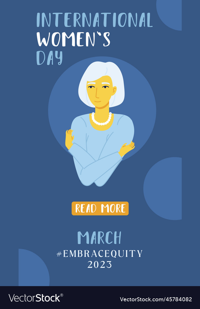 Embrace equity old woman yourself 2023 Royalty Free Vector Embrace equity old woman yourself 2023 Royalty Free Vector
