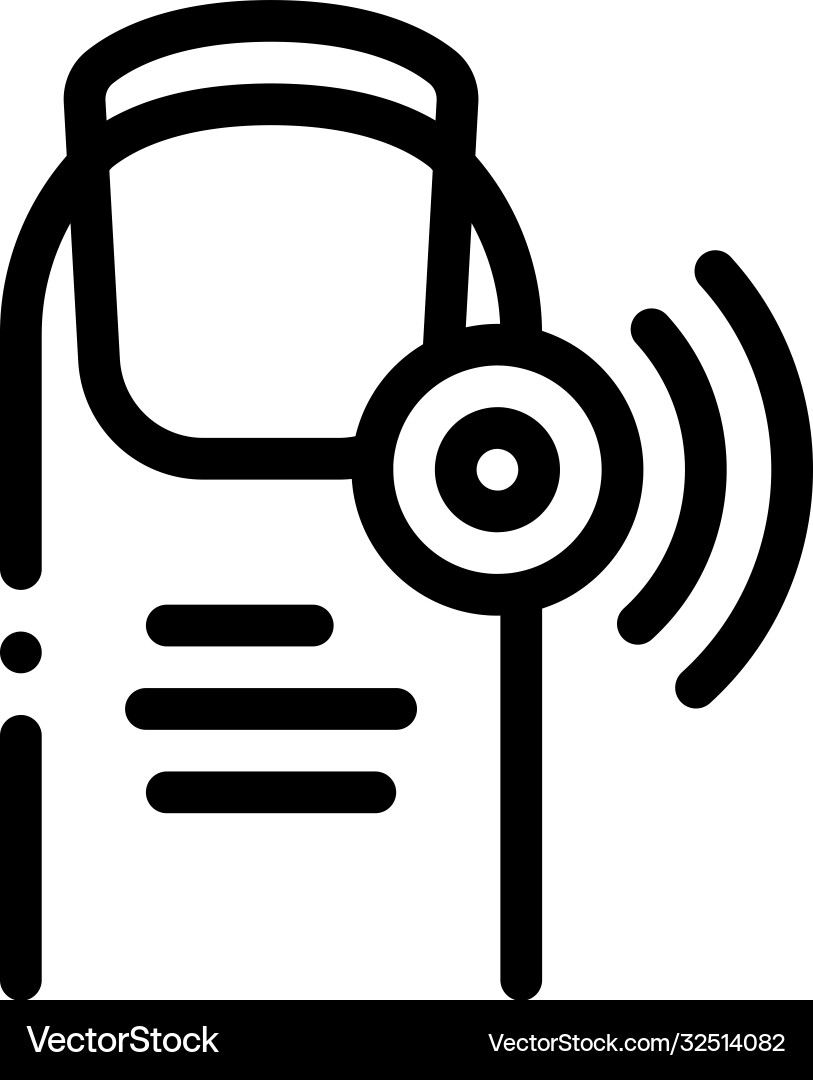 Nail fungus icon outline Royalty Free Vector Image