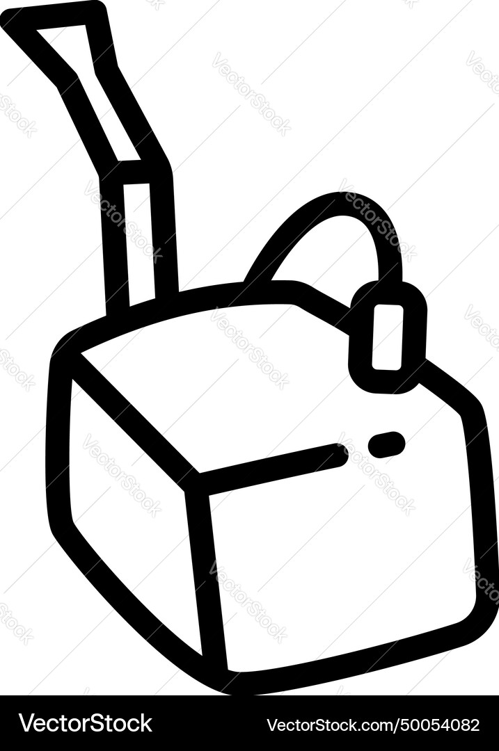 Nebulizer line icon medical equipment Royalty Free Vector