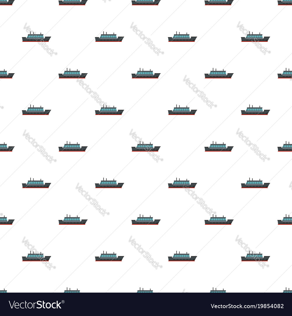Ship trip pattern seamless Royalty Free Vector Image