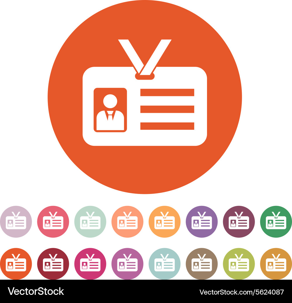 Accreditation icon admission and badge Royalty Free Vector