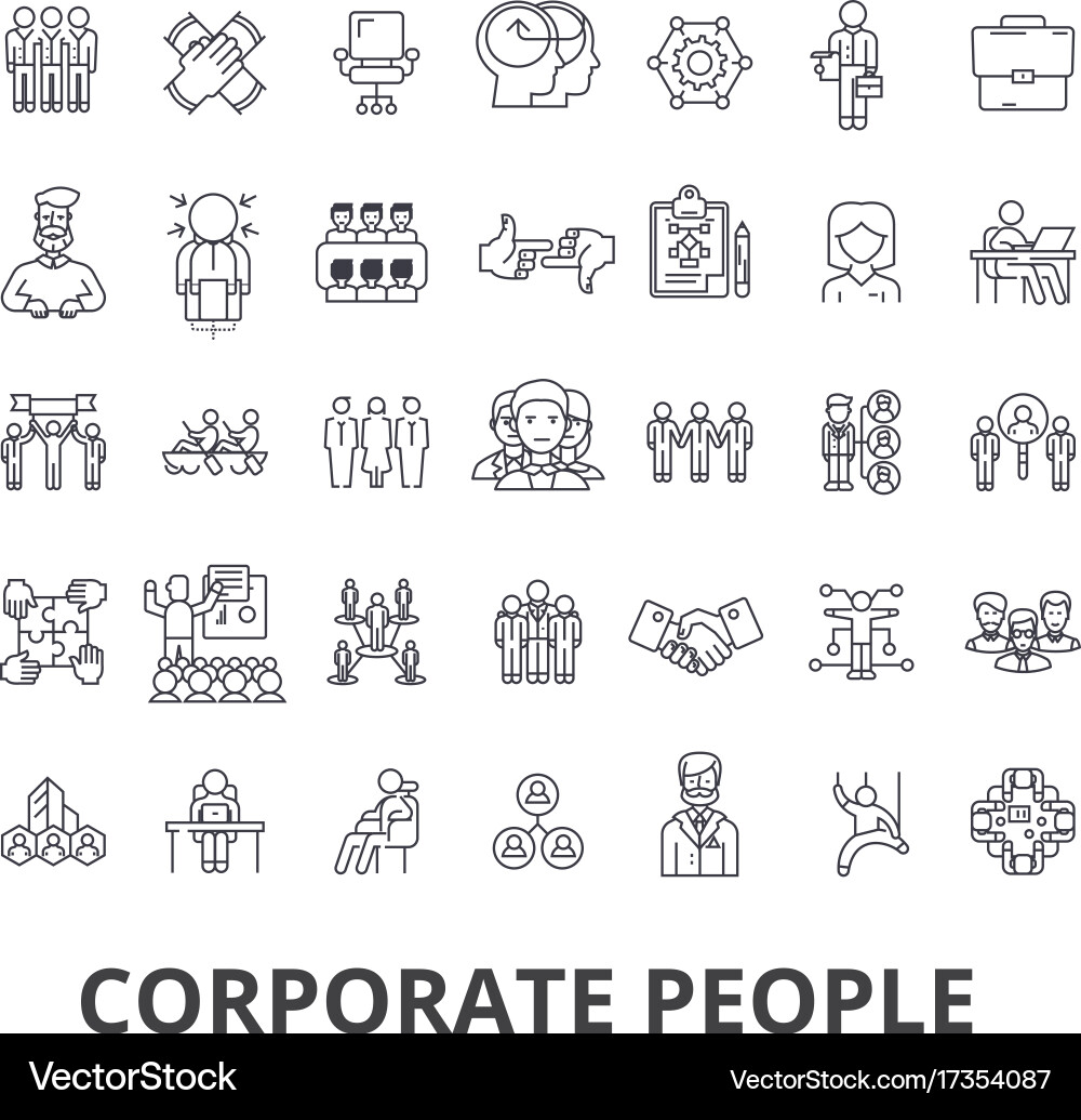Corporate people identity business Royalty Free Vector Image