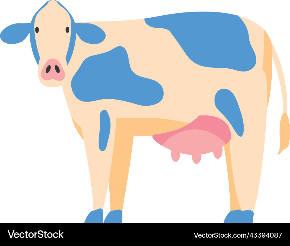 Cow farm animal Royalty Free Vector Image - VectorStock