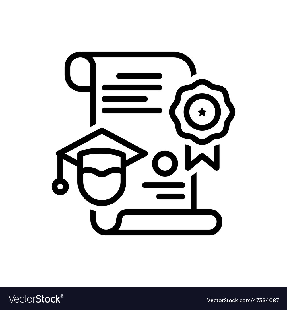 Qualifications Royalty Free Vector Image - VectorStock
