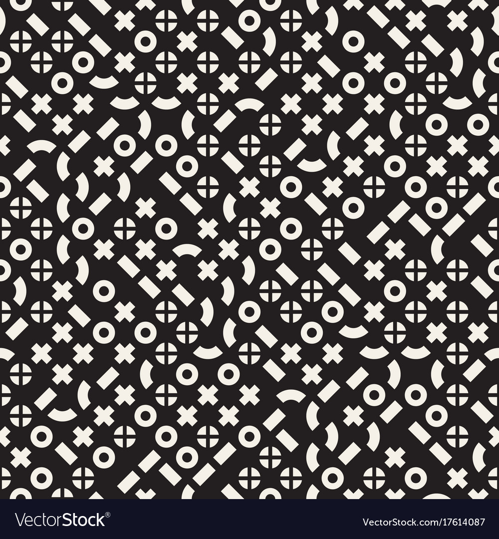 Random shapes seamless pattern modern Royalty Free Vector