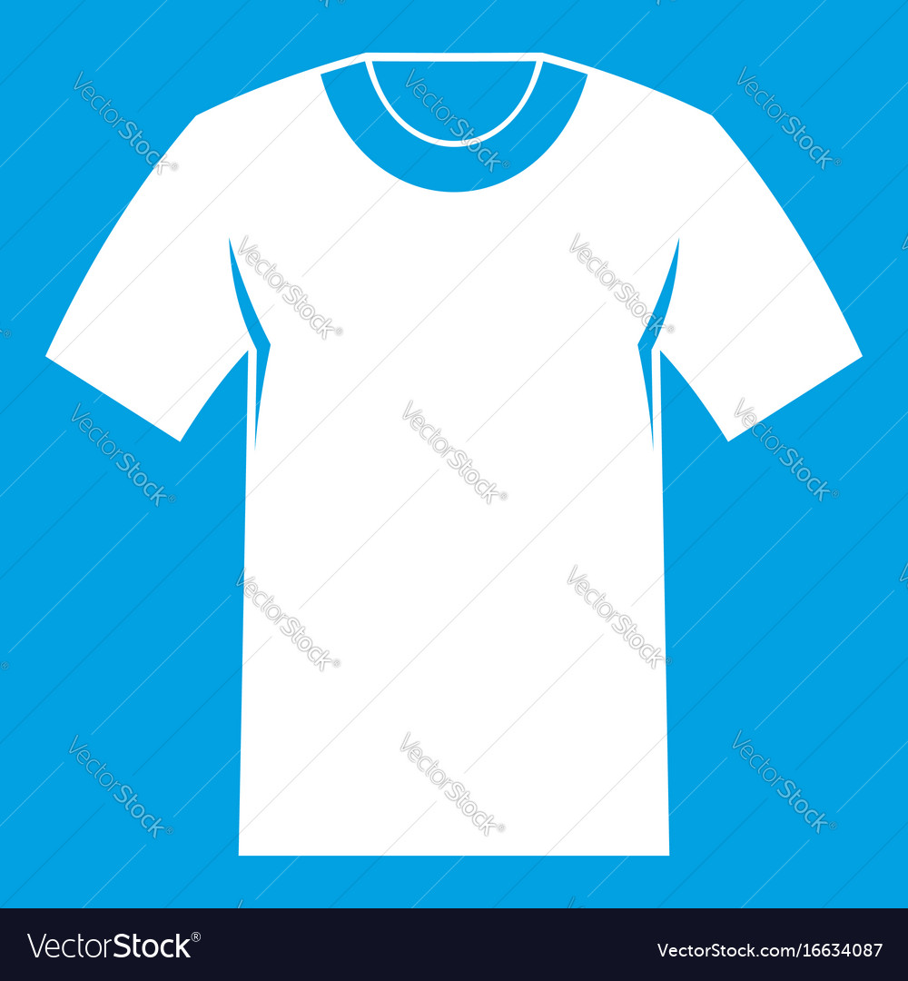 Tshirt icon white Royalty Free Vector Image - VectorStock