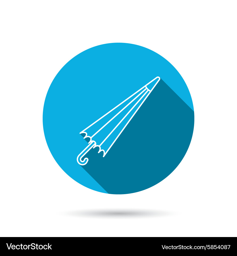 Umbrella icon water protection sign Royalty Free Vector