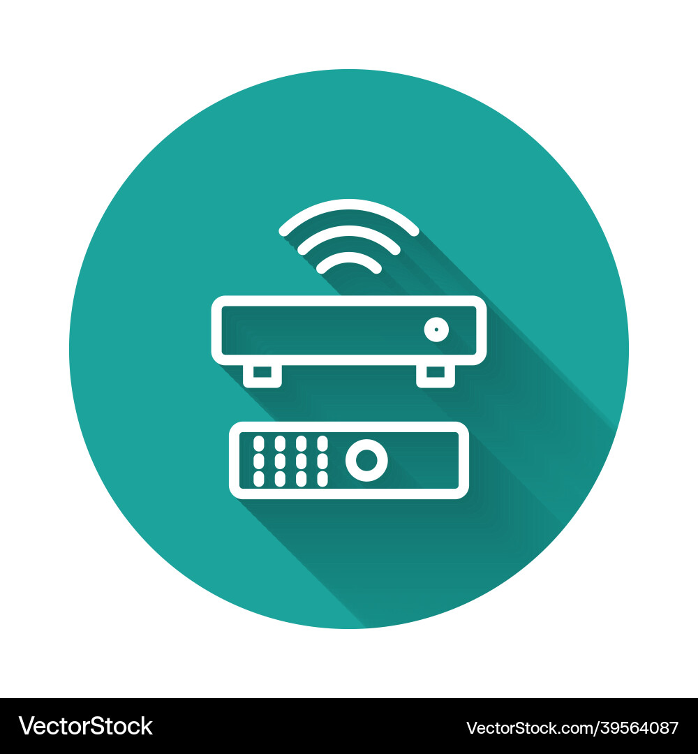 White line wireless multimedia and tv box receiver