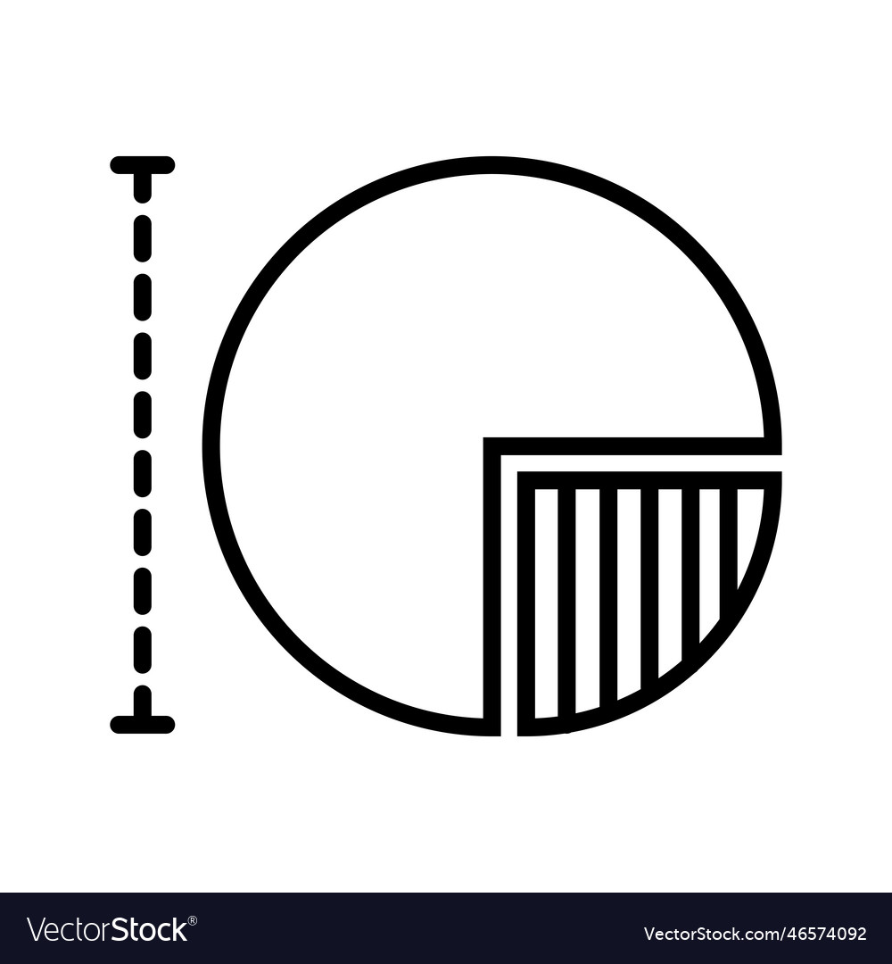 Math pie chart Royalty Free Vector Image - VectorStock