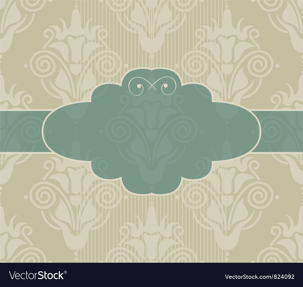 Mint frame Royalty Free Vector Image - VectorStock
