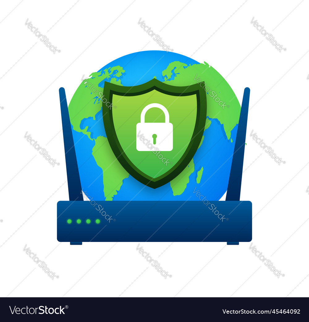 Secure connection icon Royalty Free Vector Image