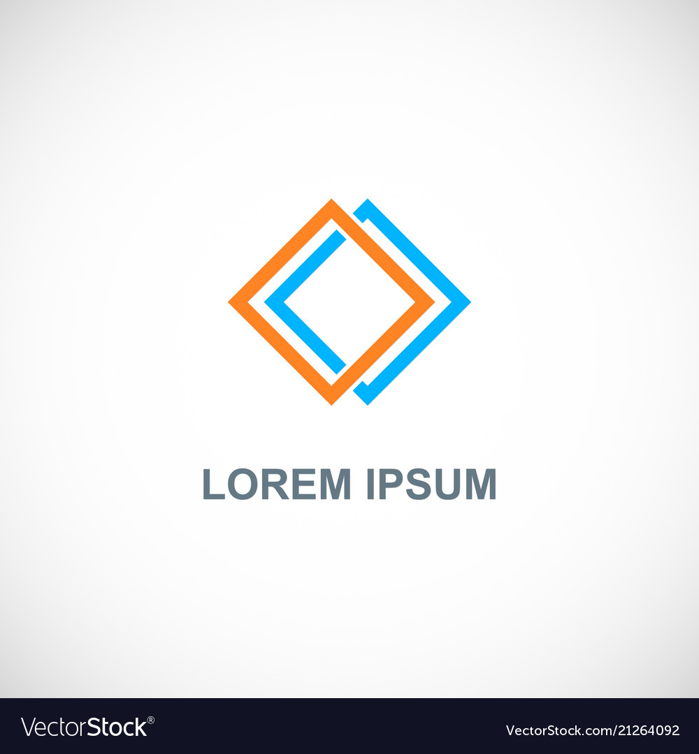 Square connect logo Royalty Free Vector Image - VectorStock