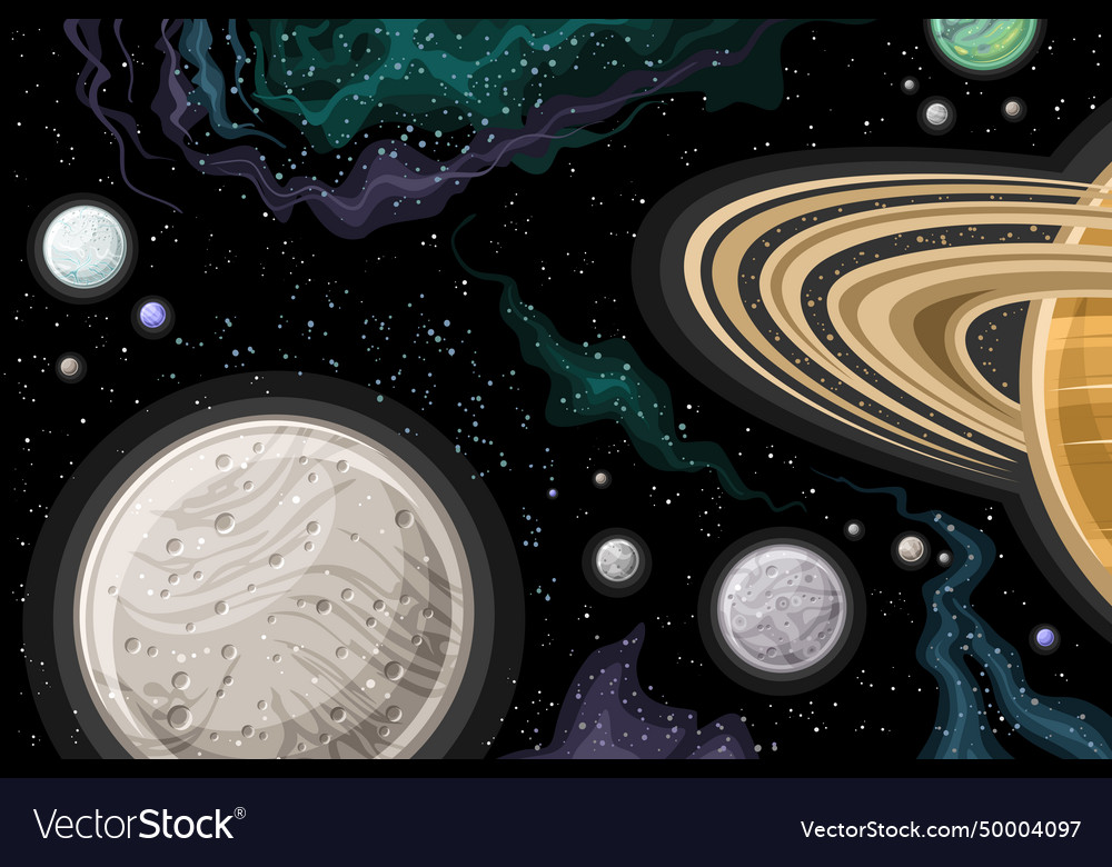 Fantasy space chart Royalty Free Vector Image - VectorStock