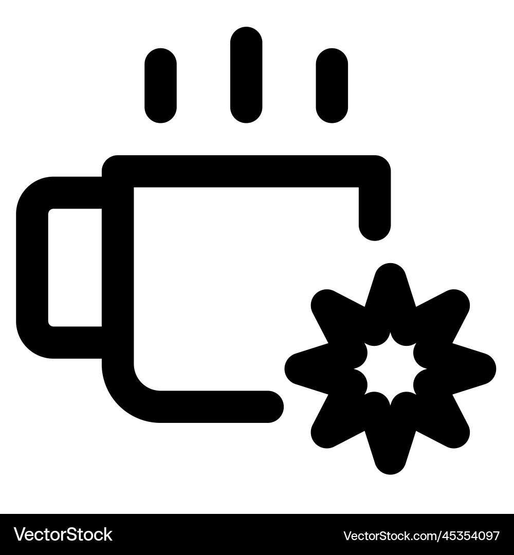 Flavorful chai line icon set Royalty Free Vector Image
