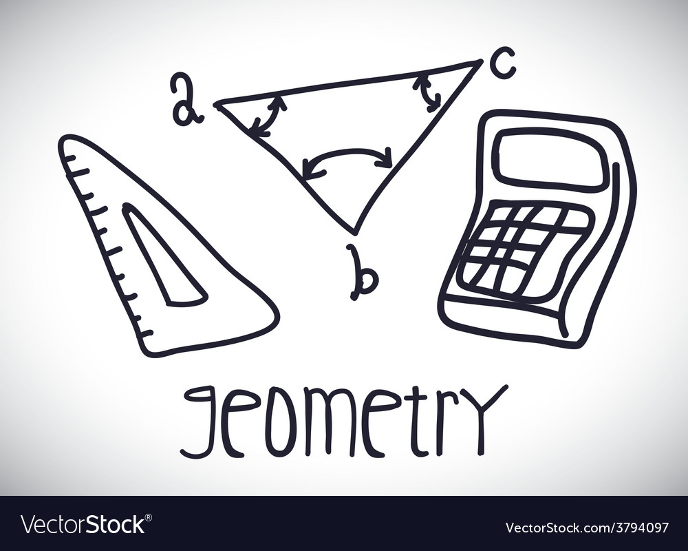 Geometry drawn Royalty Free Vector Image - VectorStock
