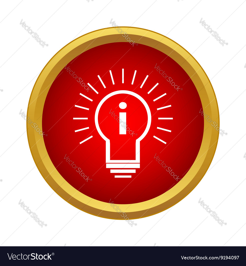 Idea icon simple style Royalty Free Vector Image