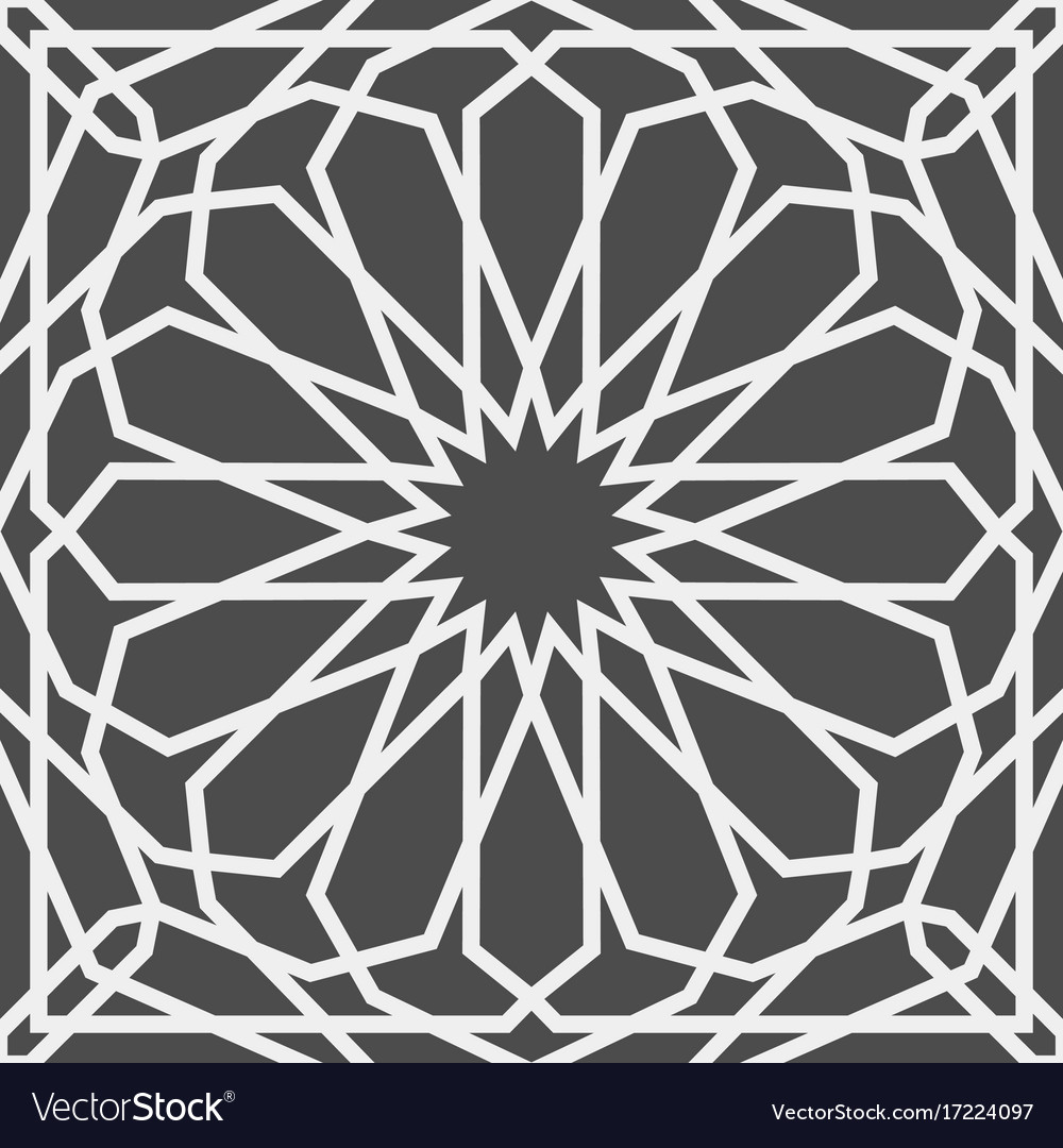 Islamic pattern seamless arabic geometric Vector Image Islamic pattern seamless arabic geometric Vector Image