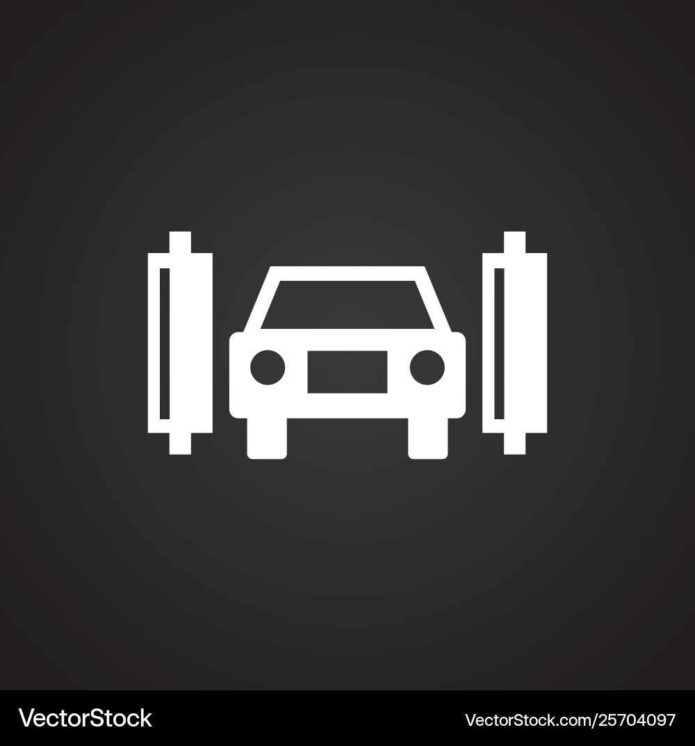 Service related icon on background for graphic Vector Image