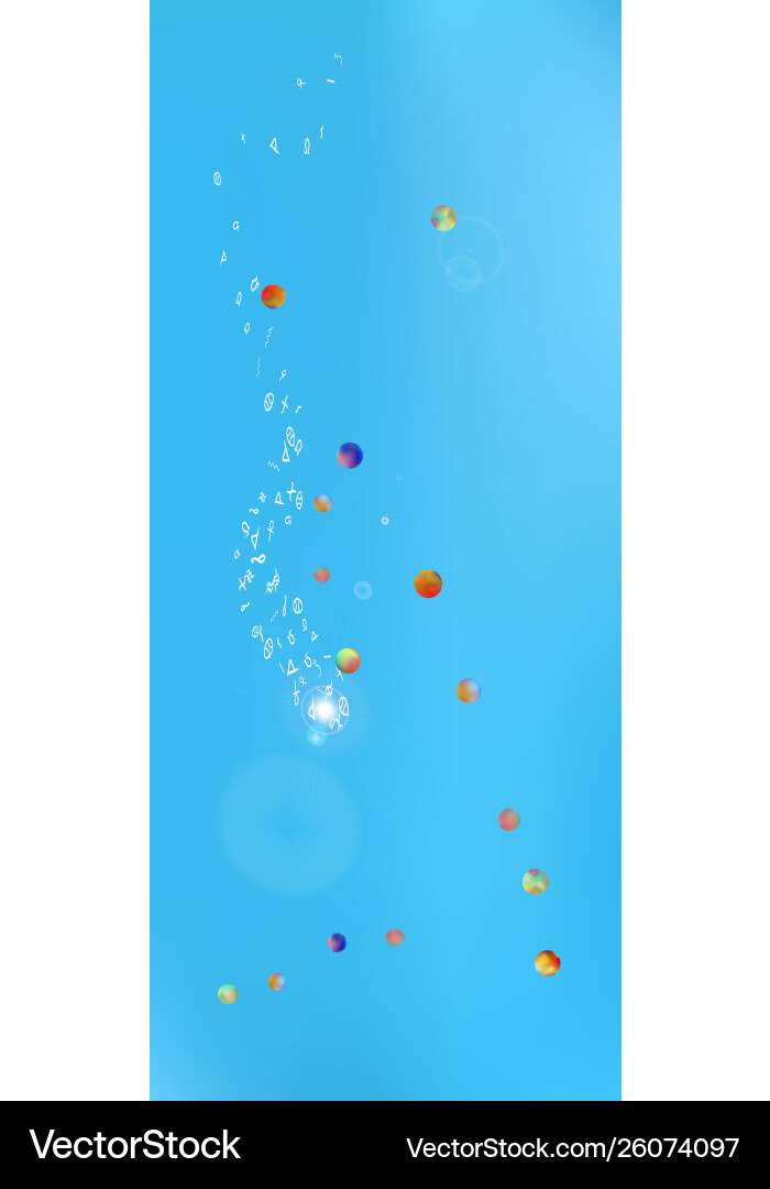 Signs abstract ultra wide space background Vector Image