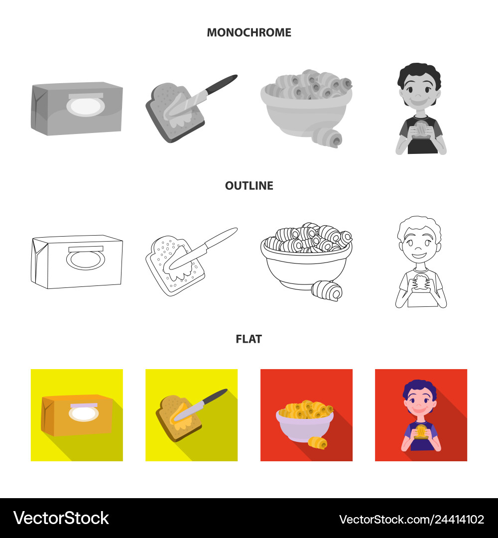 Creamy and product logo Royalty Free Vector Image