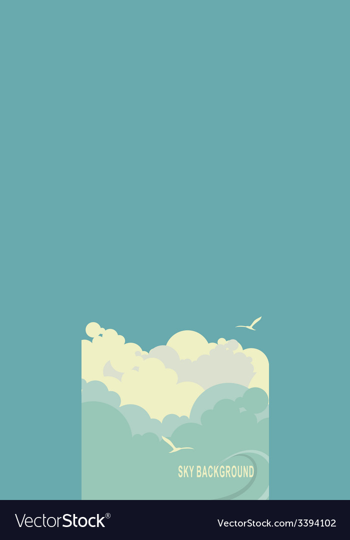 Empty Sky Surface Royalty Free Vector Image - VectorStock