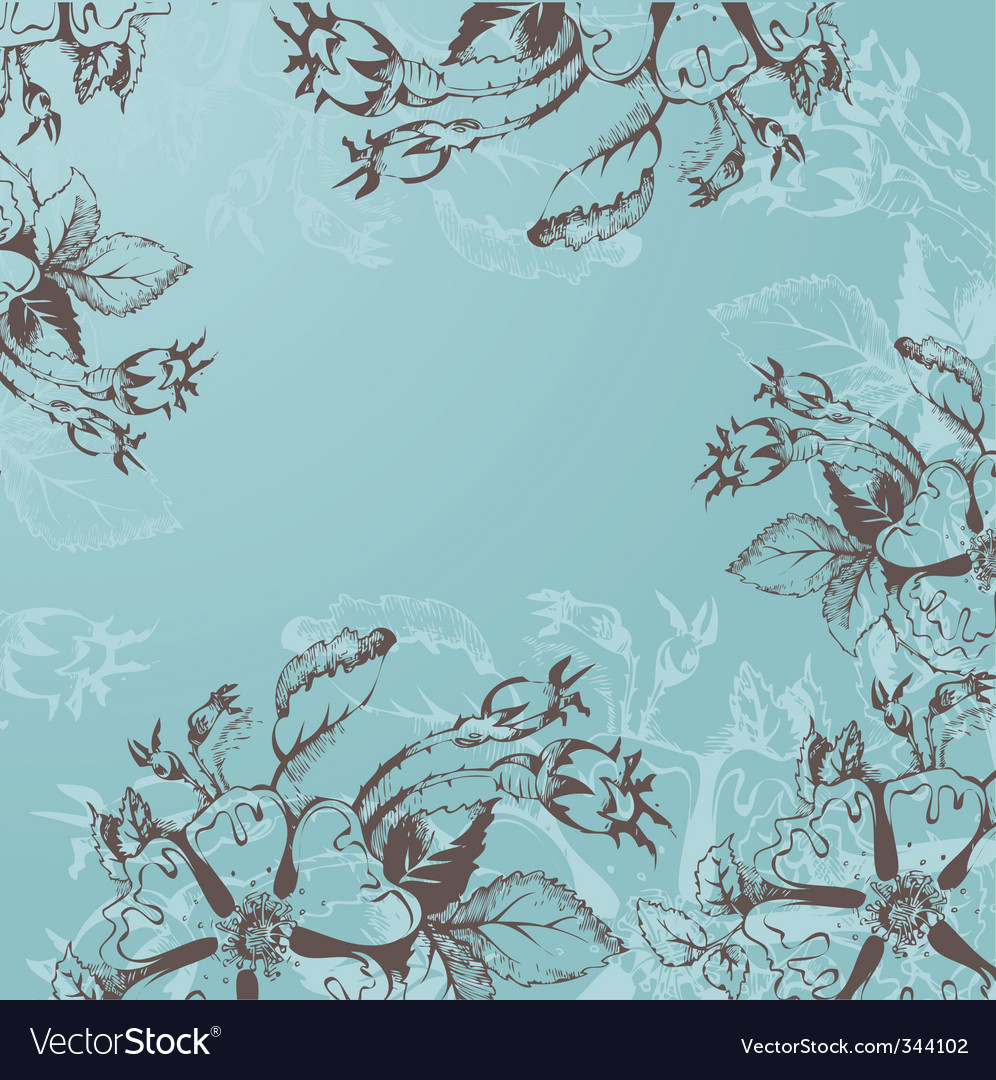 Flower back Royalty Free Vector Image - VectorStock