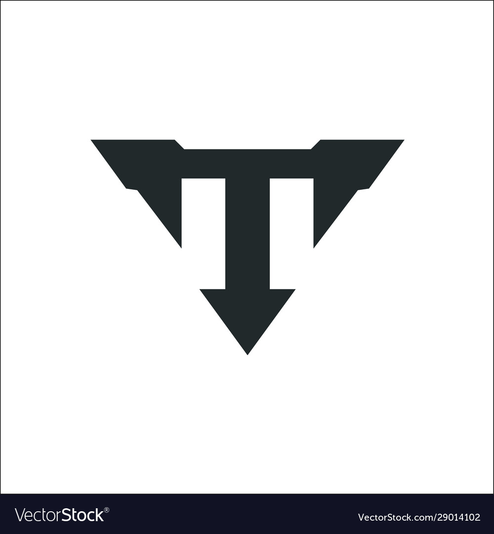 Initials t logo abstract Royalty Free Vector Image