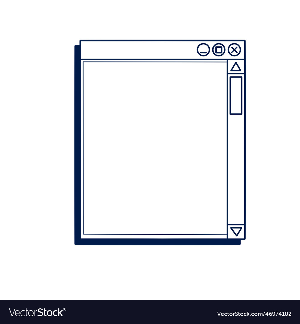 Retro computer interface Royalty Free Vector Image