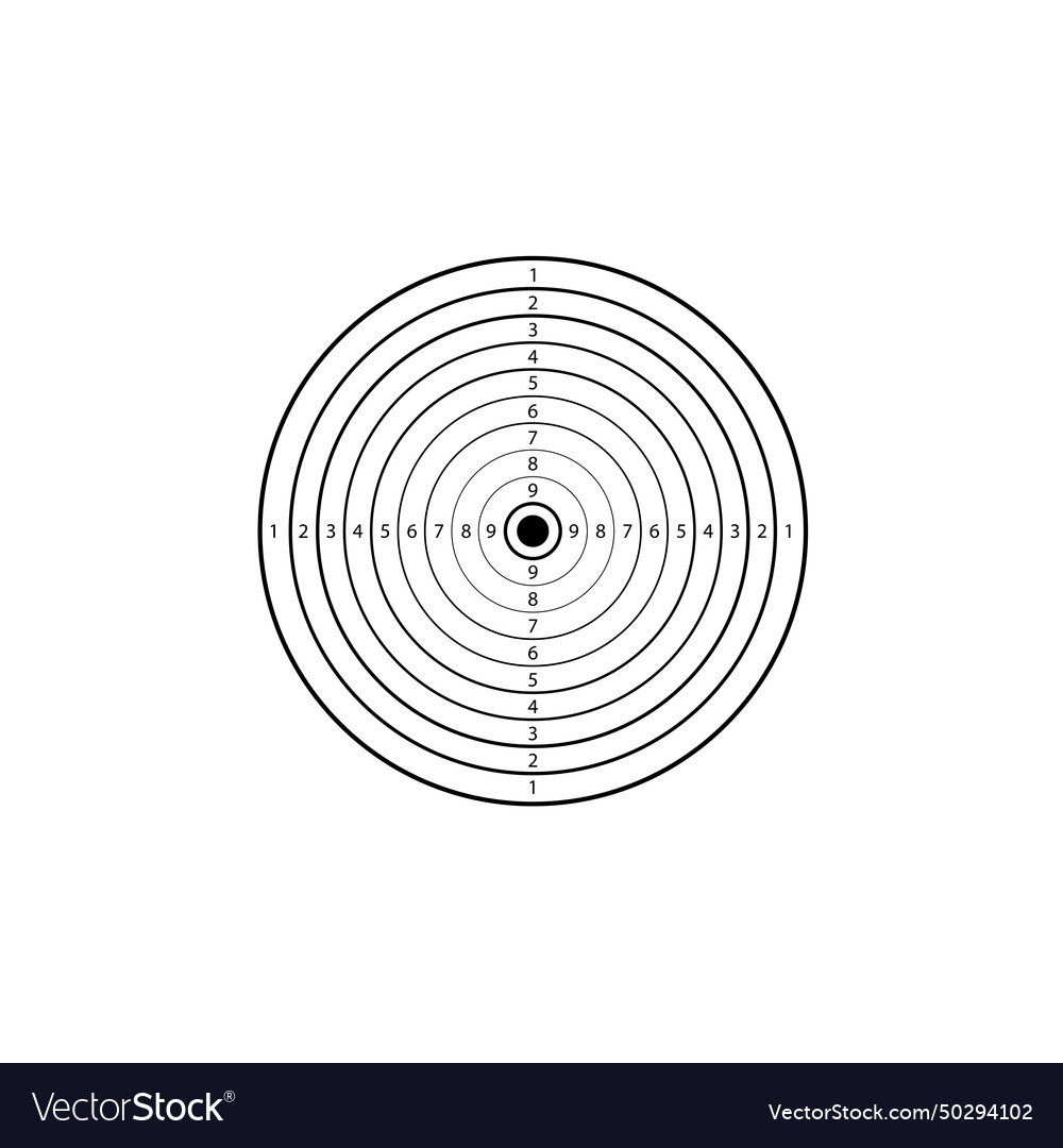 Shooting target Royalty Free Vector Image - VectorStock
