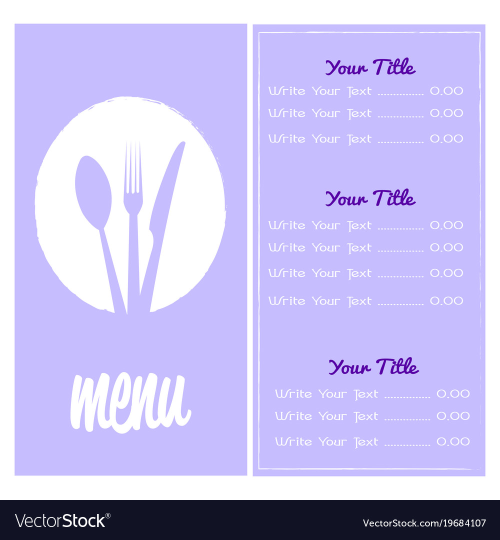 Abstract menu presentation Royalty Free Vector Image