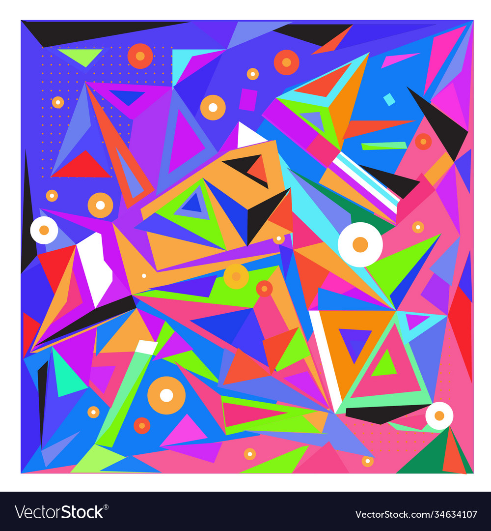 Abstract modern triangles background pattern Vector Image