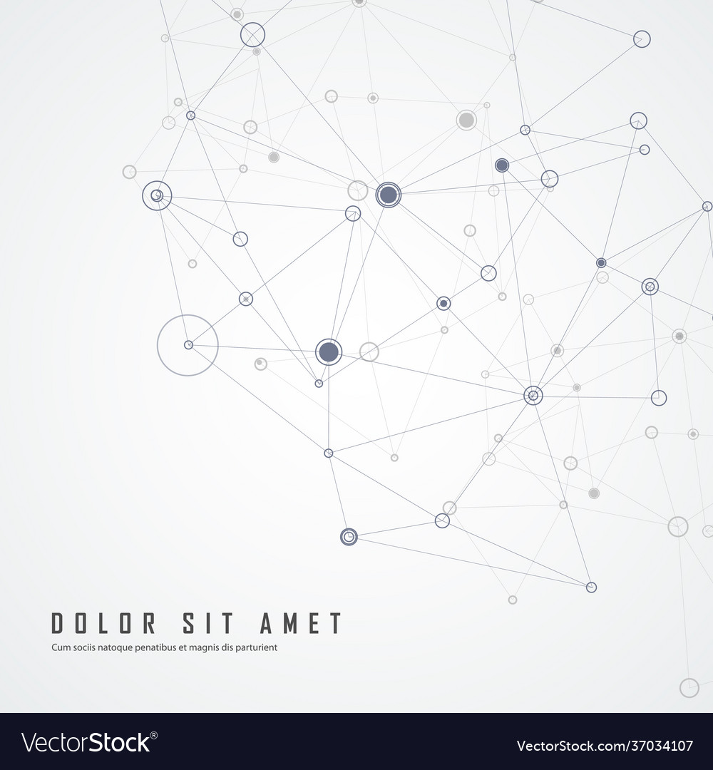 Abstract Technology Molecular Structures Vector Image