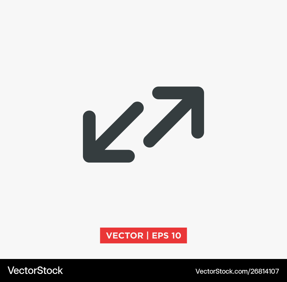 Arrow point mark icon Royalty Free Vector Image