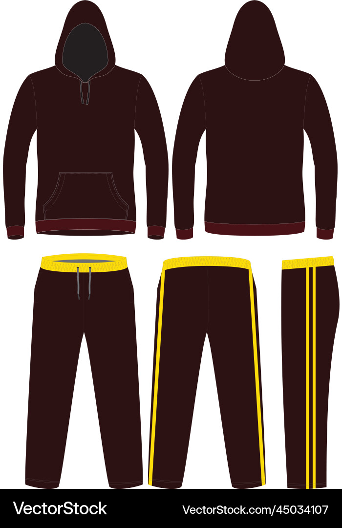 Long sleeve hoodie template custom design Vector Image