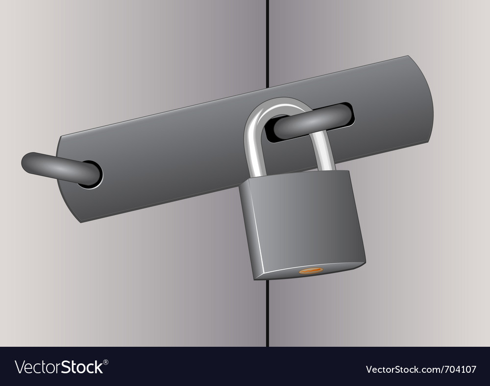 Padlock Royalty Free Vector Image - VectorStock