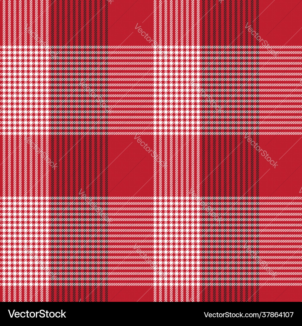 Red asymmetric plaid textured seamless pattern Vector Image
