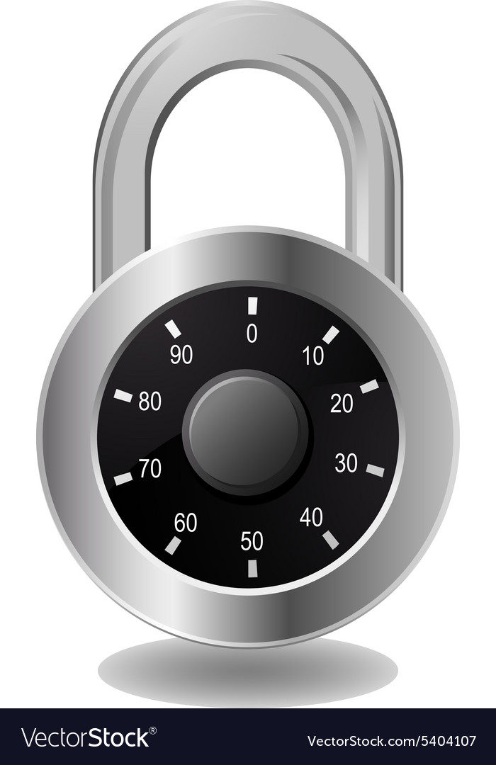 Safe lock Royalty Free Vector Image - VectorStock