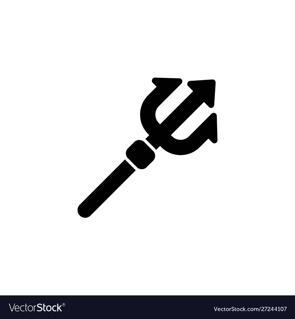 Trident solid icon Royalty Free Vector Image - VectorStock