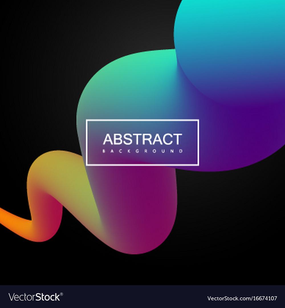 Vibrant gradient shape Royalty Free Vector Image