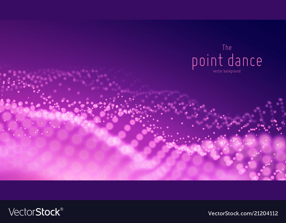 Abstract particle wave points array Royalty Free Vector
