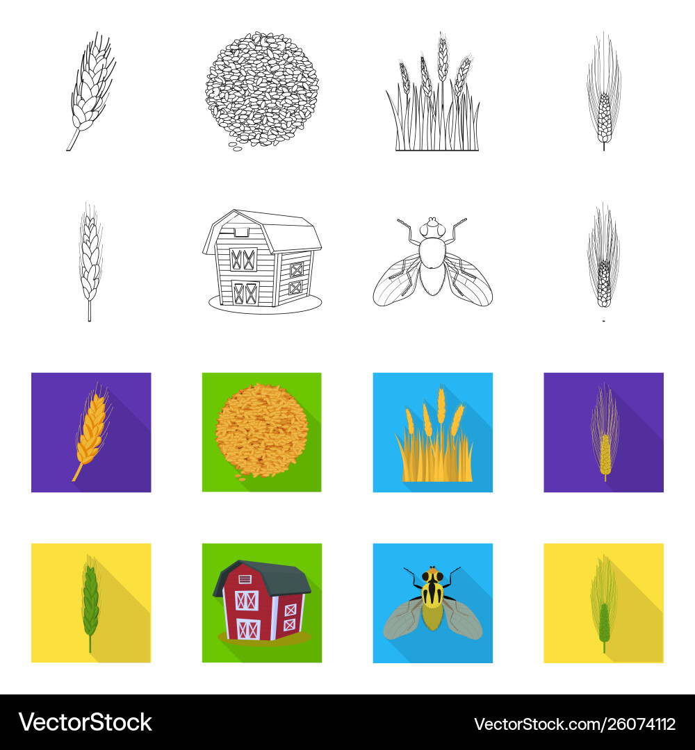 Agriculture and farming Royalty Free Vector Image
