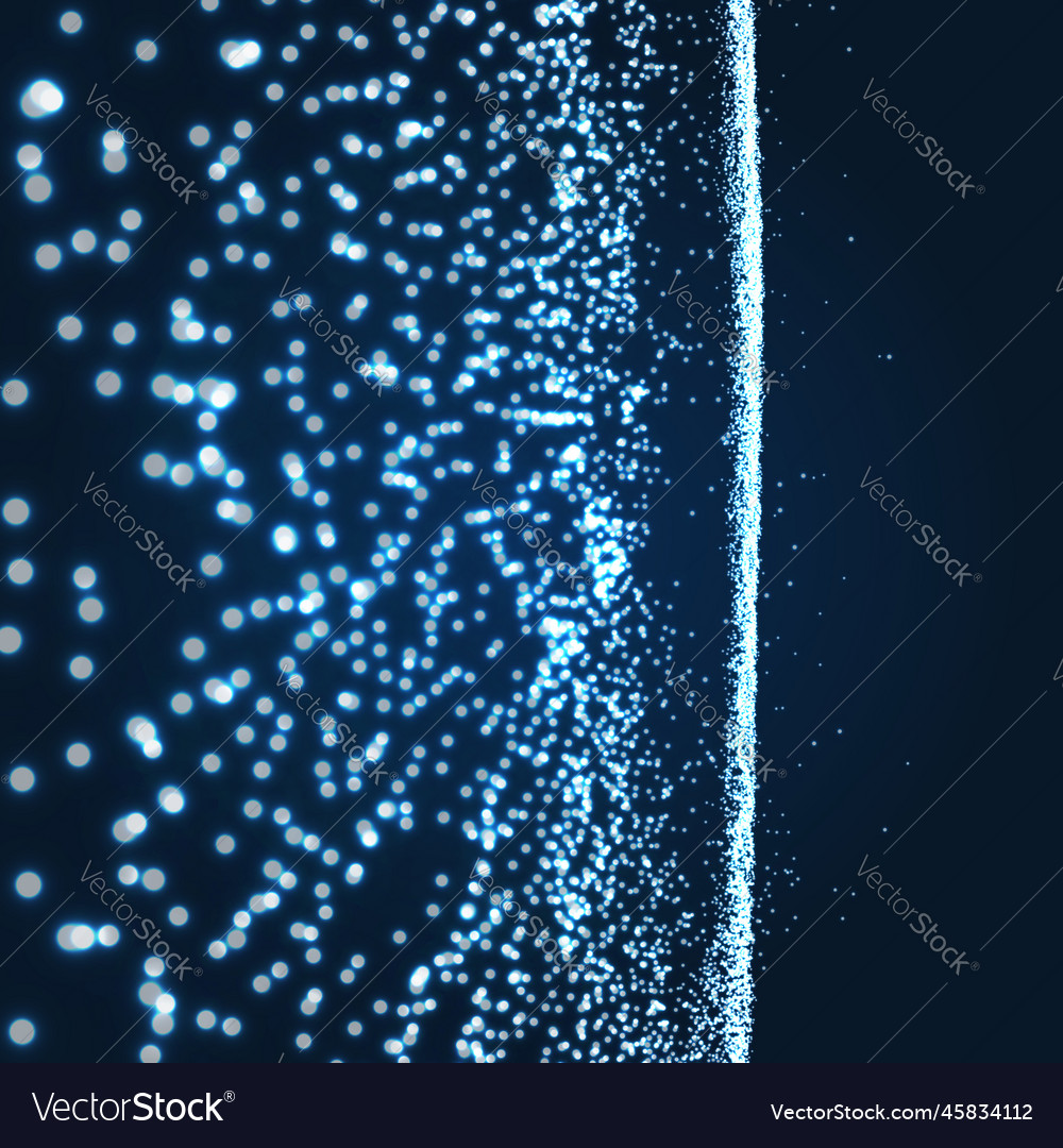 Array with dynamic particles 3d technology style Vector Image