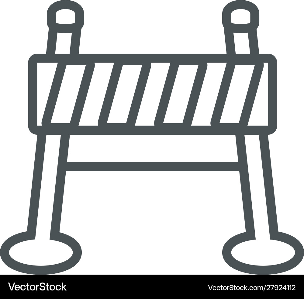 Barrier traffic protection safety line Royalty Free Vector